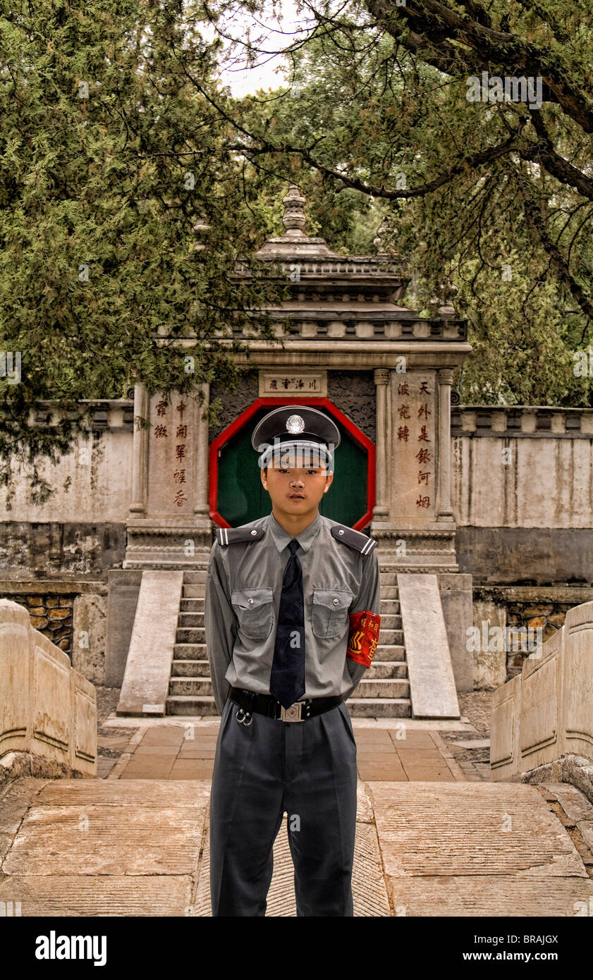China Beijing policeman in Summer Palace in Beijing China Stock Photo ...