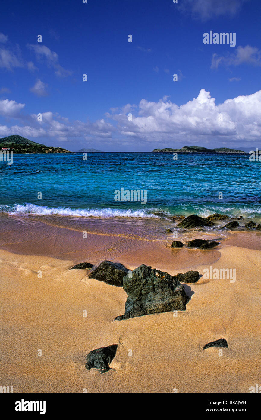 St Thomas beautiful beaches and blue water at famous Sapphire Beach ...