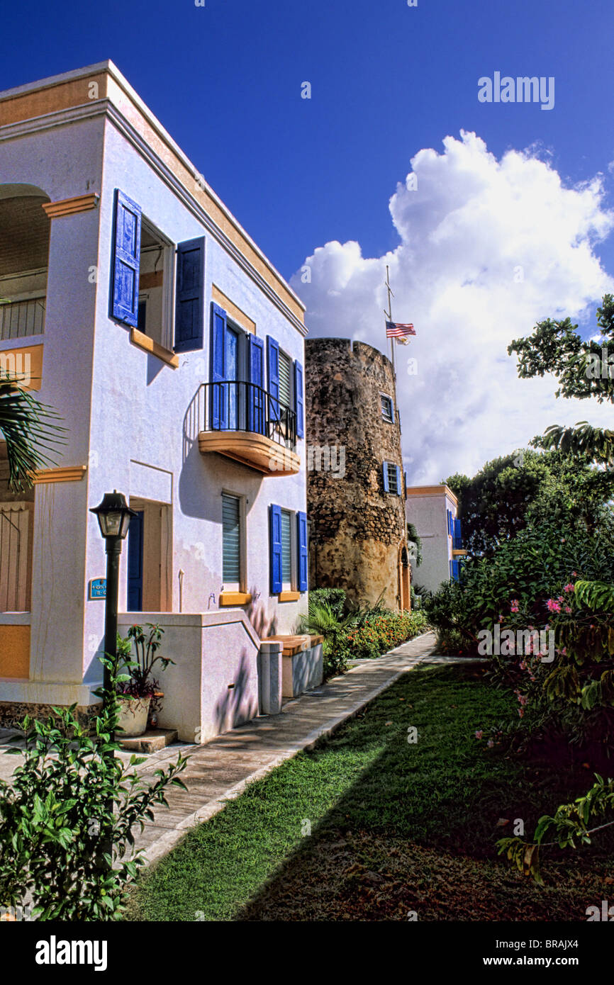 St Thomas US Virgin Islands in capital of Charlotte Amalie in the hills ...