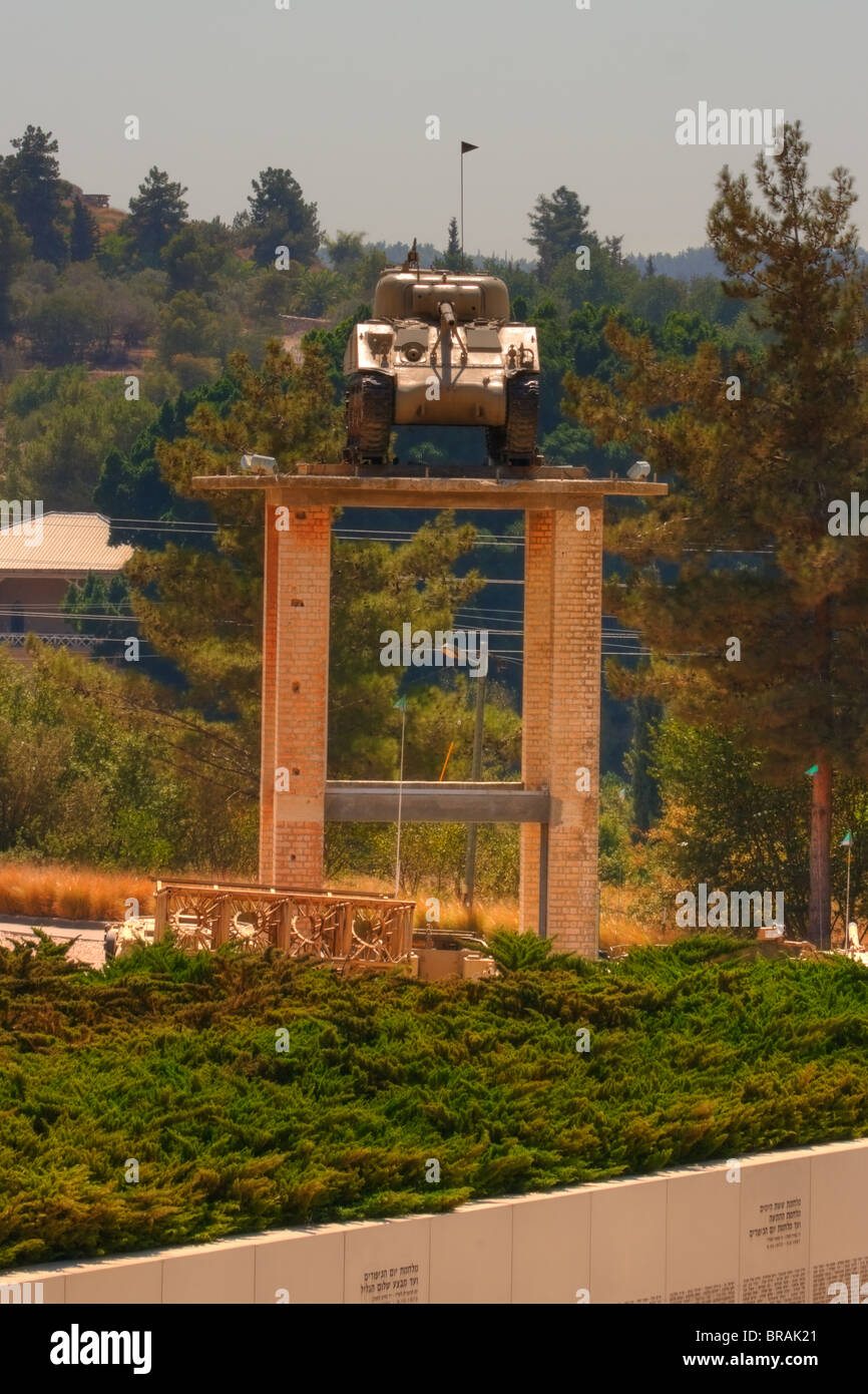 The Tank on the Tower in The Armored Corps Memorial Site and Museum at ...