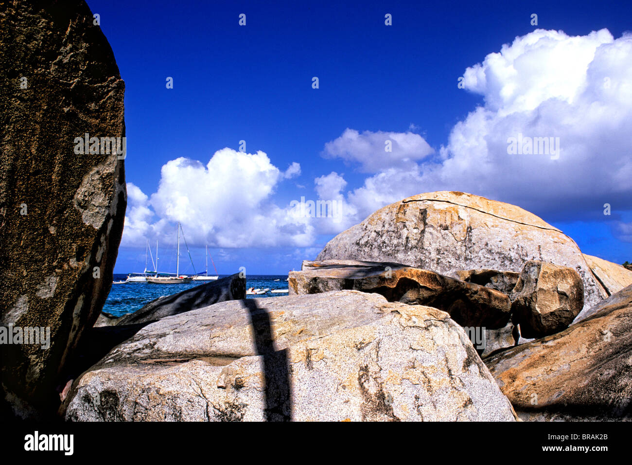 Beautiful rock formation boulder rocks at The Baths of Virgin Gorda in ...