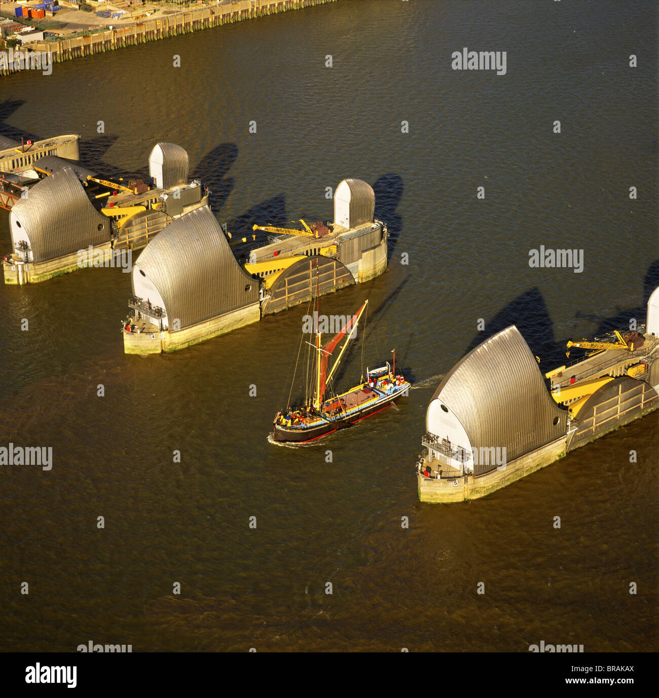 Thames barge sailing aerial hi-res stock photography and images - Alamy
