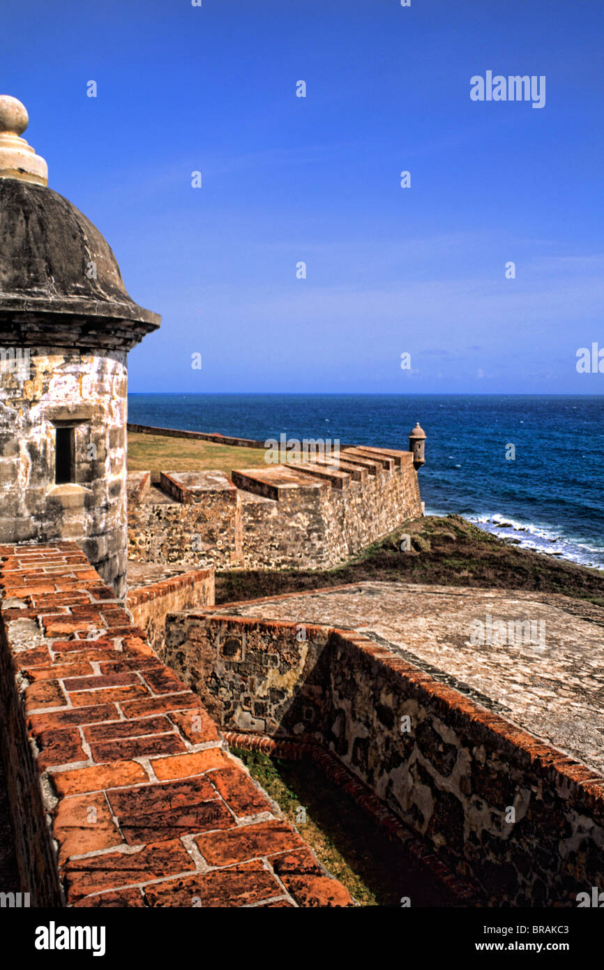 Castle of San Cristobal and historical fort in Old San Juan Puerto Rico ...