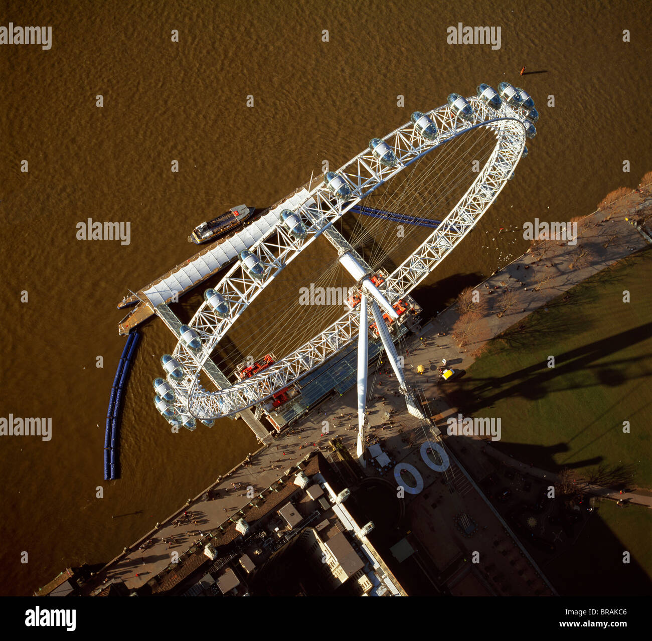 Aerial view millennium wheel hi-res stock photography and images - Alamy