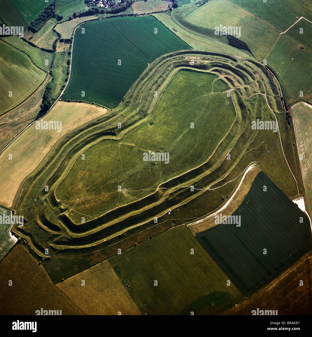 Maiden castle uk aerial High Resolution Stock Photography and Images ...