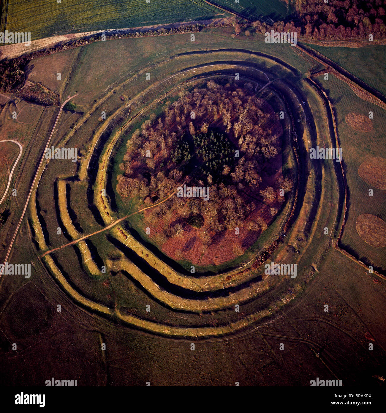 Badbury rings aerial hi-res stock photography and images - Alamy