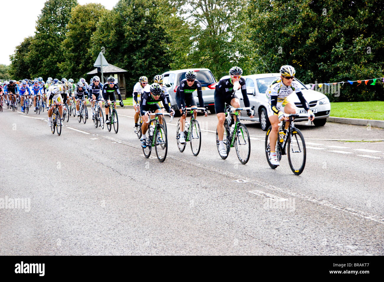 Competitors in the 2010 Tour of Britain cycle race Stock Photo - Alamy