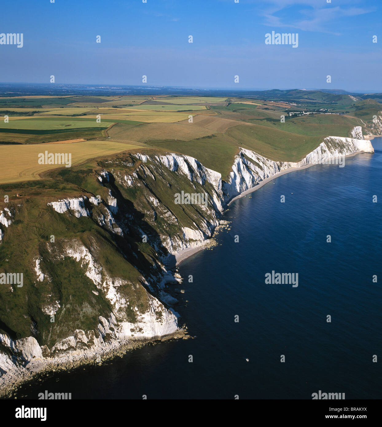 Aerial image of White Nothe, on the Jurassic Coast, UNESCO World ...