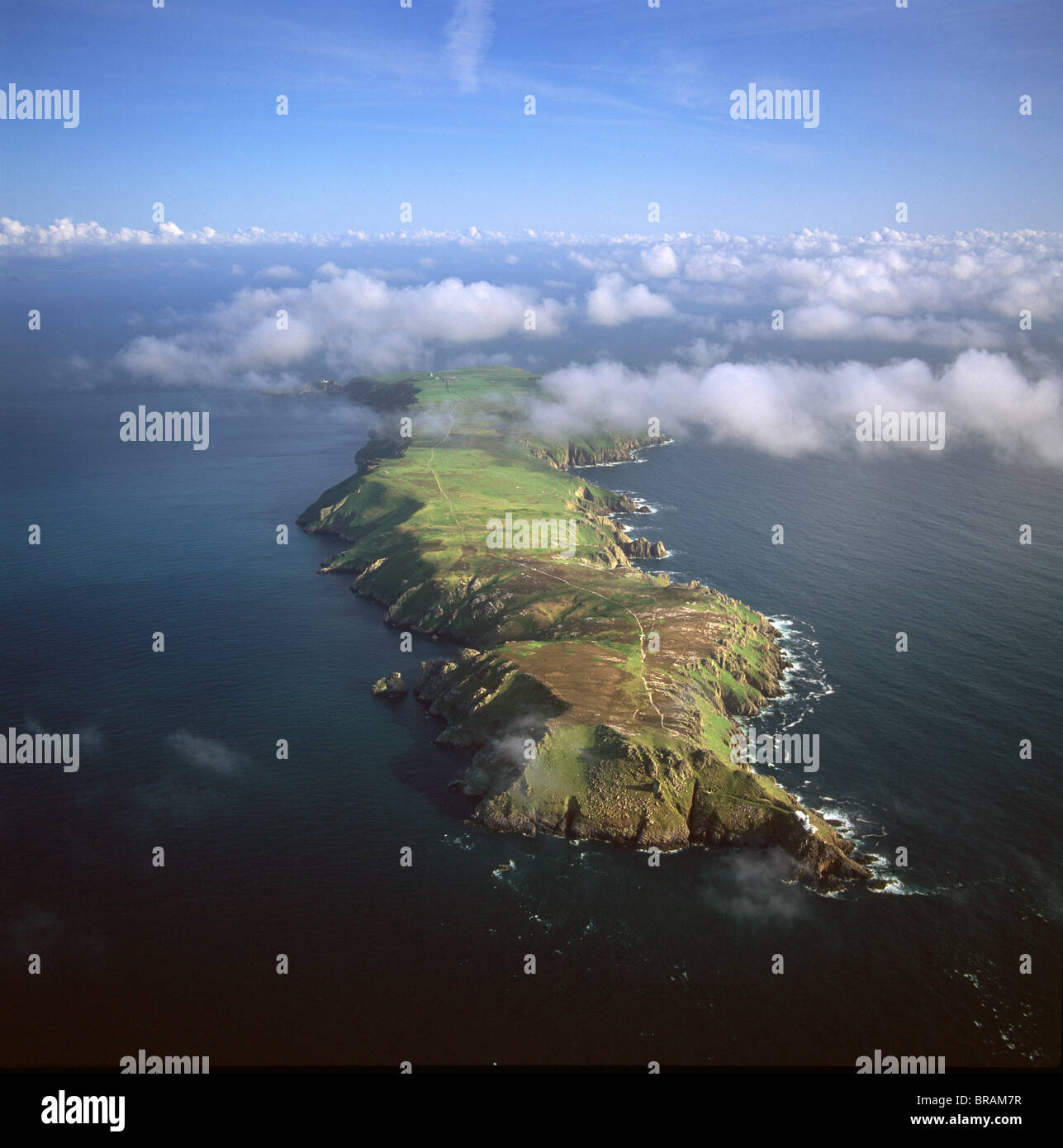 Lundy island view aerial hi-res stock photography and images - Alamy