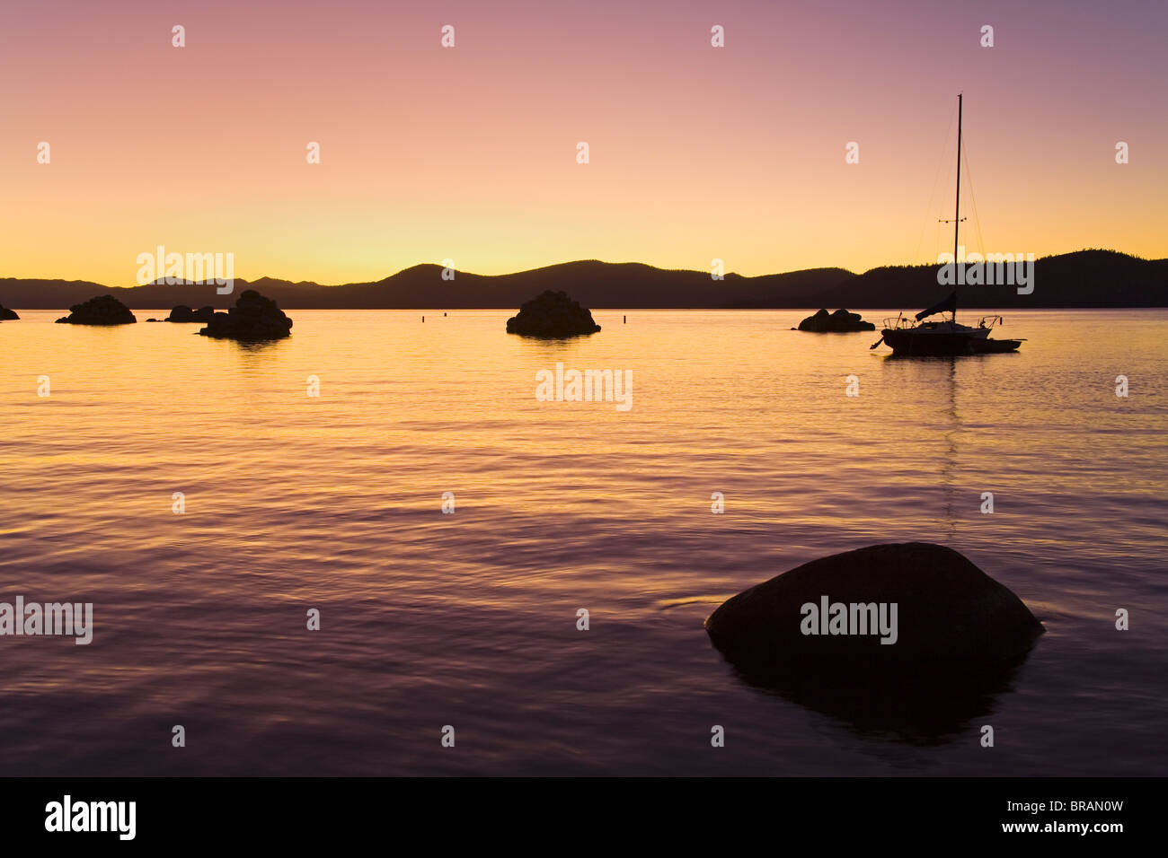 Sand Harbor Beach State Recreation Area on Lake Tahoe, Nevada, United ...