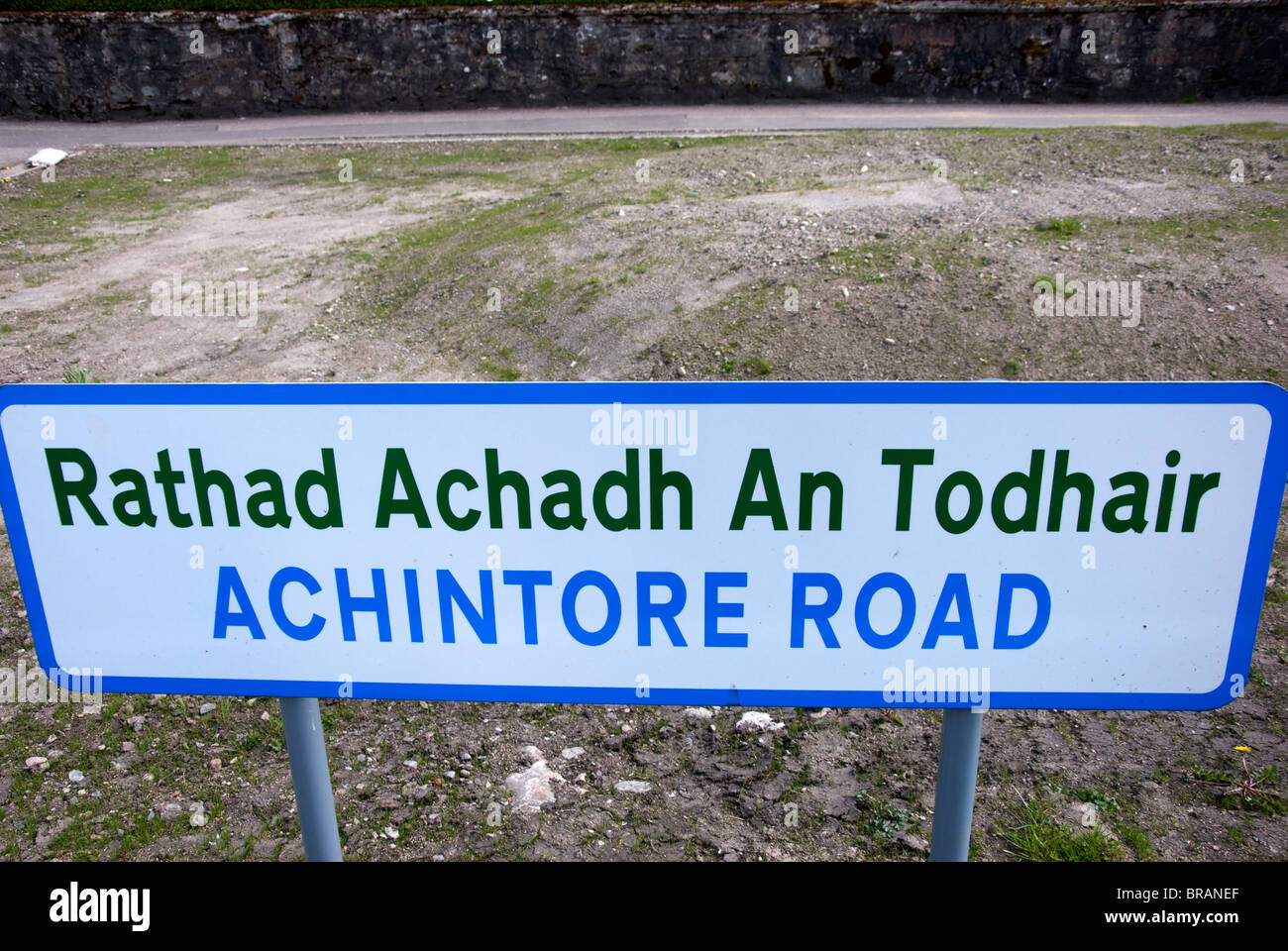Scottish Road Sign Achintore Road Fort William Scottish Highlands ...