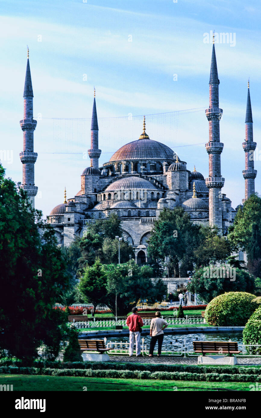Beautiful and famous Blue Mosque in its beauty in Istanbul Turkey Stock ...
