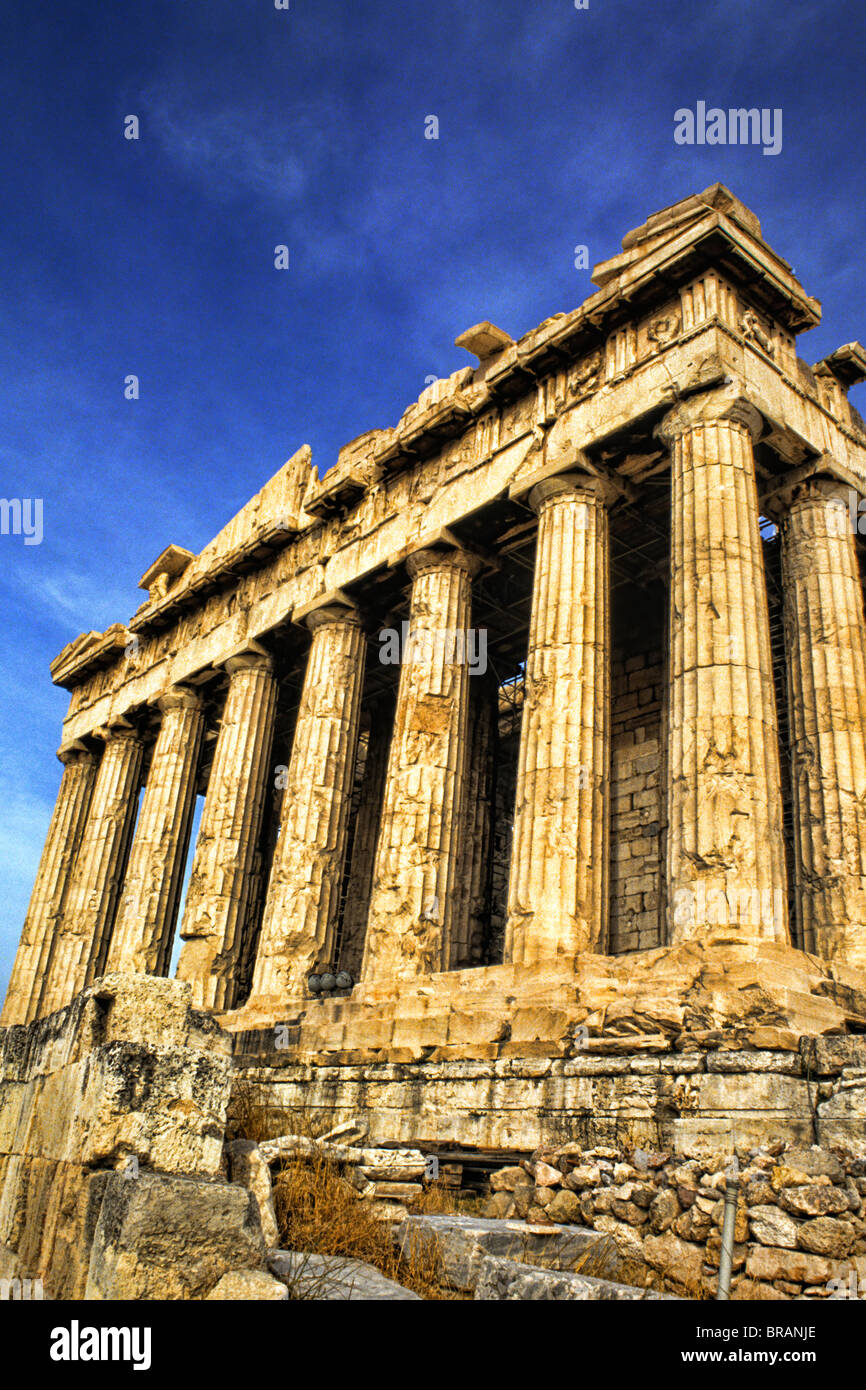 Parthenon on Acropolis 432 BC in Athens Greece Stock Photo - Alamy