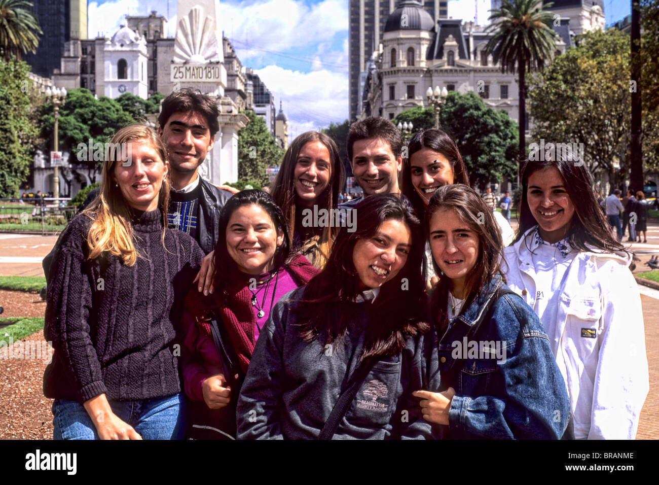 Life in Argentina college students downtown Buenos Aires Stock Photo ...