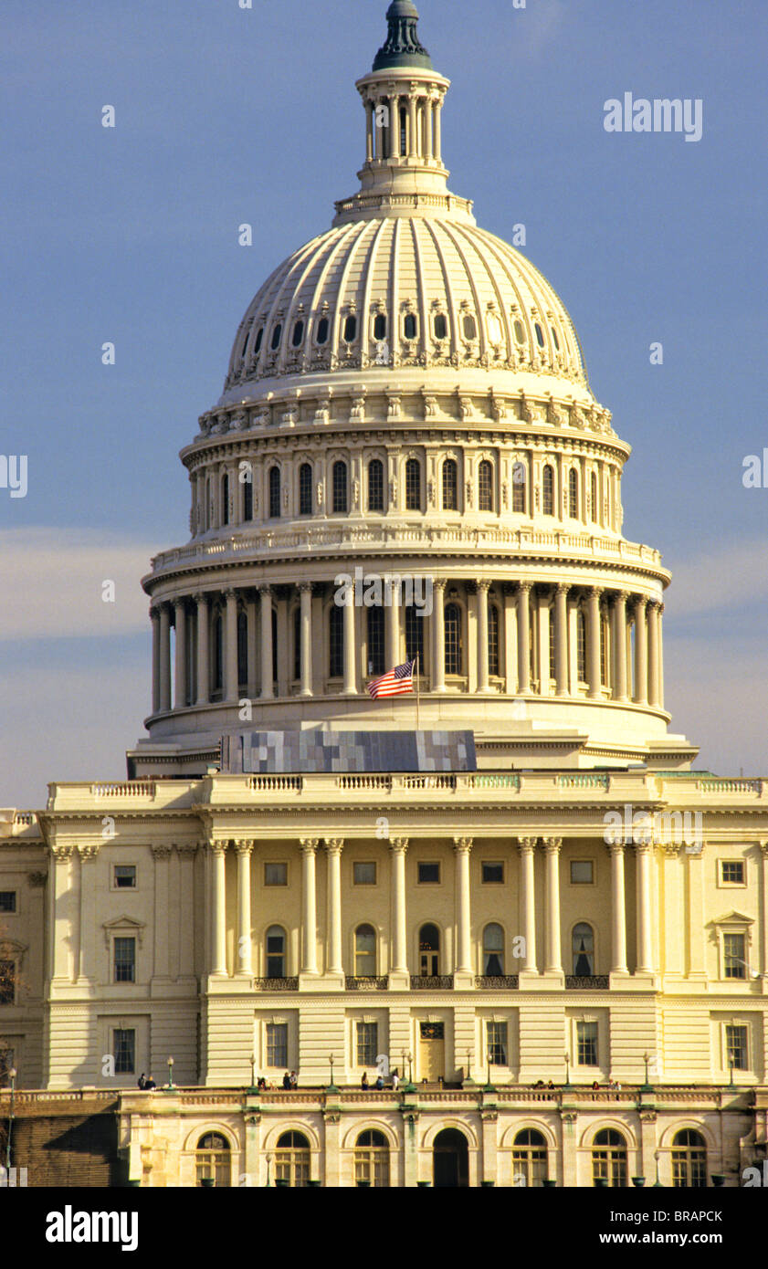 The beautiful color of the famous Capital Building of government in ...