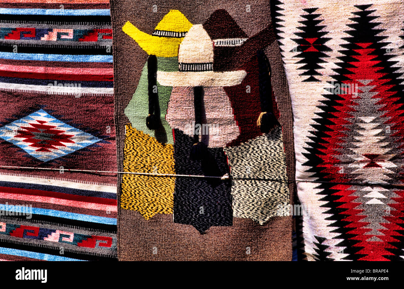 Pueblo native indian pattern rug hi-res stock photography and images ...