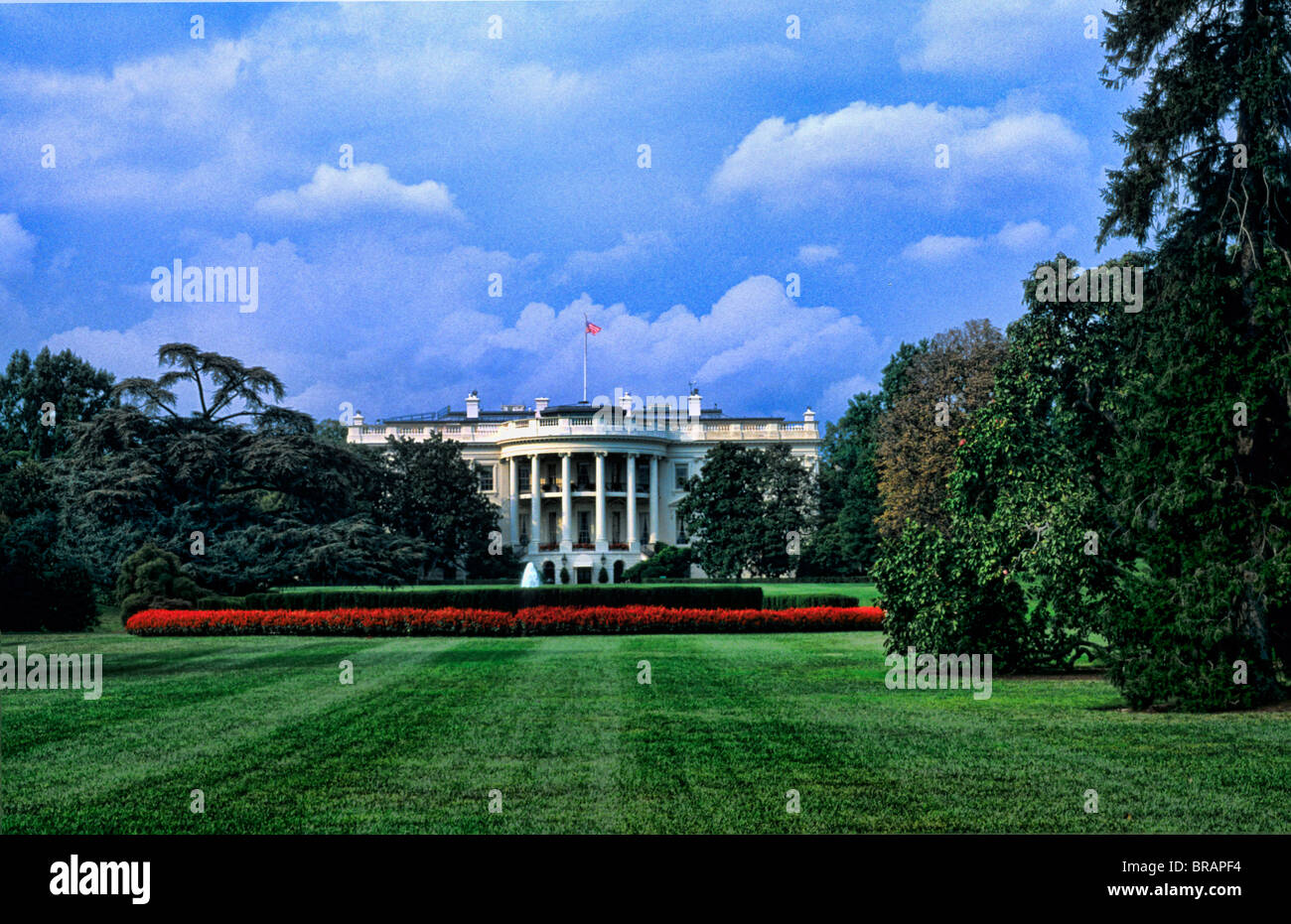 The beautiful color of the famous Presidents White House of government ...