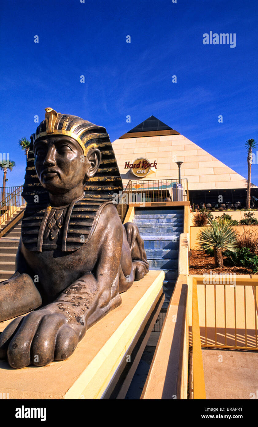 Beautiful Egyptian statue and Hard Rock Cafe in Myrtle Beach South ...