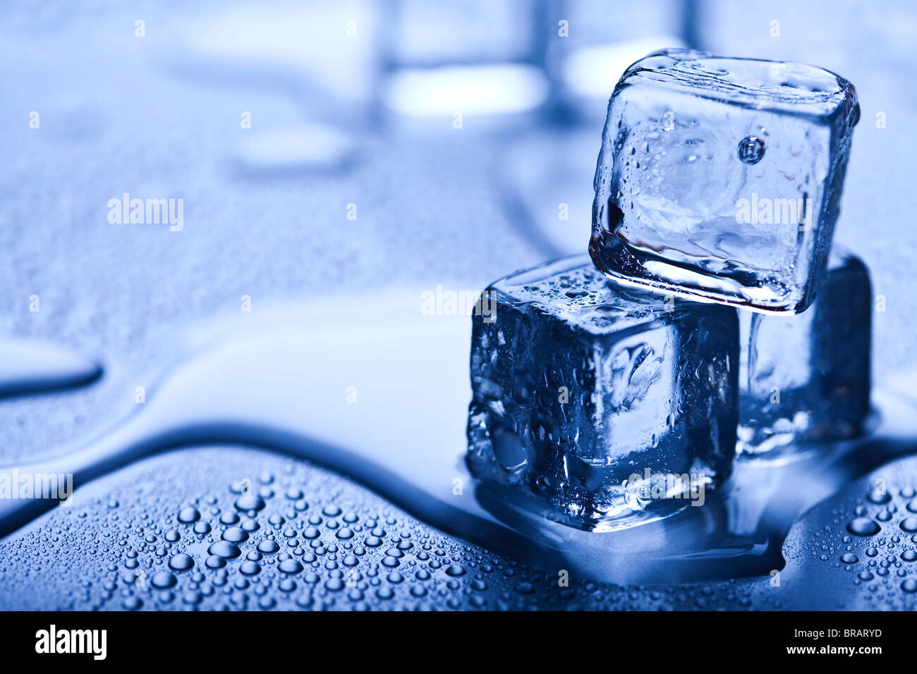 Transparent ice cubes Stock Photo - Alamy