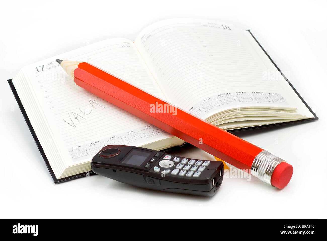 Green office phone illustration Cut Out Stock Images & Pictures - Alamy