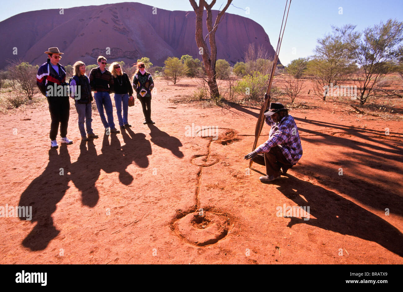 Traditional owner and guide, Uluru NP, Australia Stock Photo - Alamy