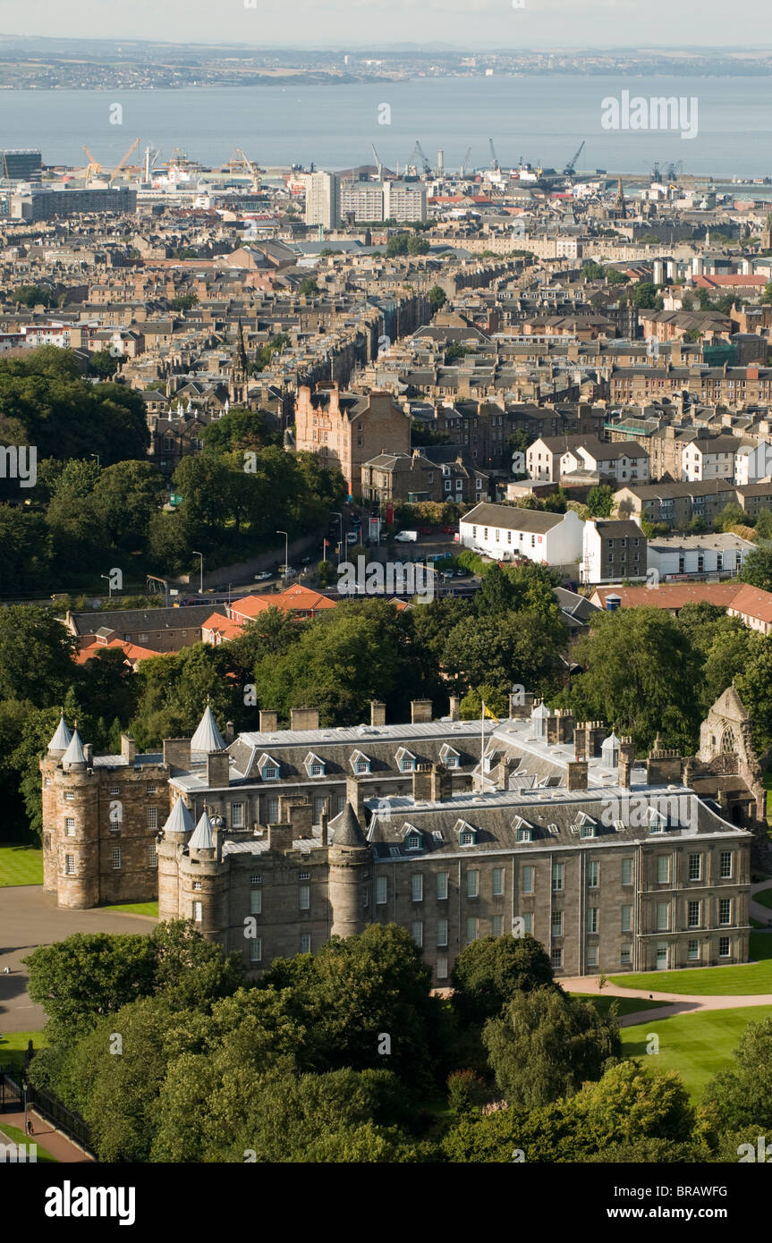 Aerial view of palace of holyroodhouse hi-res stock photography and ...
