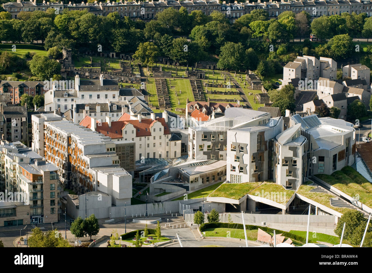 Scottish parliament aerial hi-res stock photography and images - Alamy