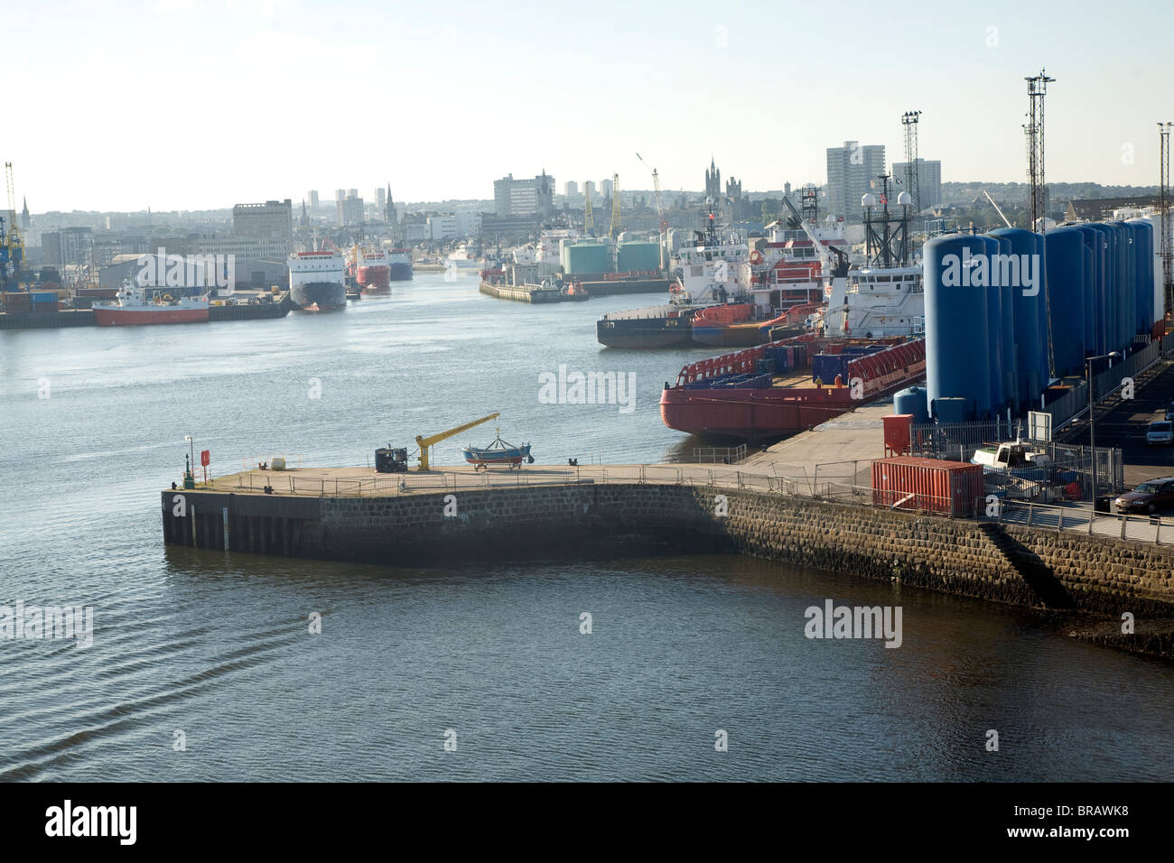 Port harbour, Aberdeen, Scotland Stock Photo - Alamy