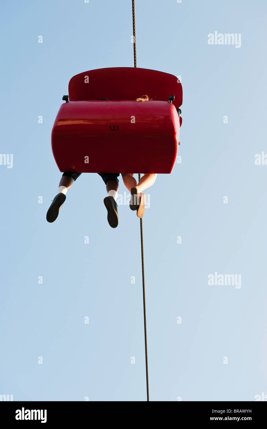 FEET DANGLE FROM THE SKY RIDE MINNESOTA STATE FAIR Stock Photo - Alamy