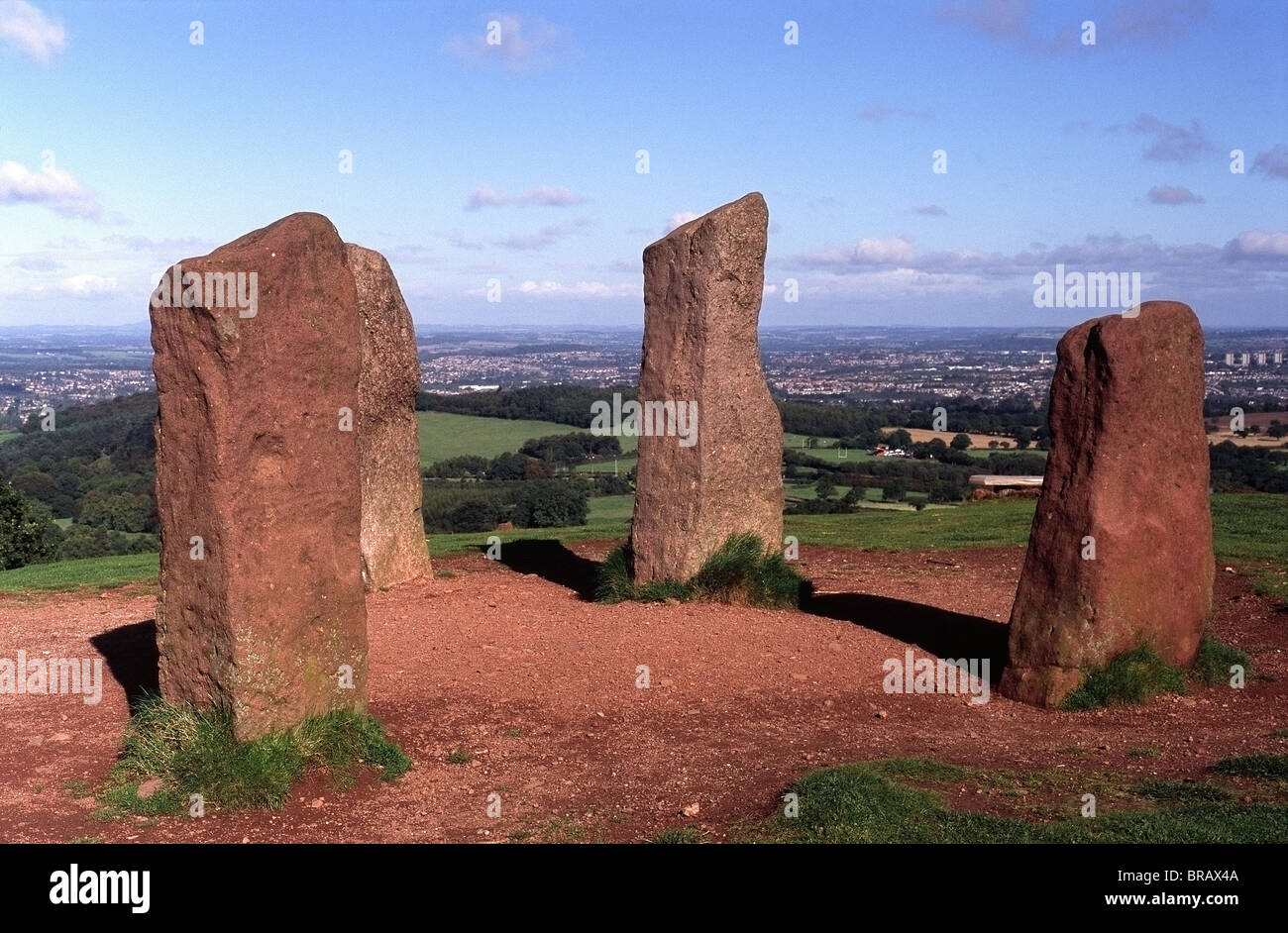 Standing Stones at Clent Hills, Worcestershire, UK Stock Photo - Alamy