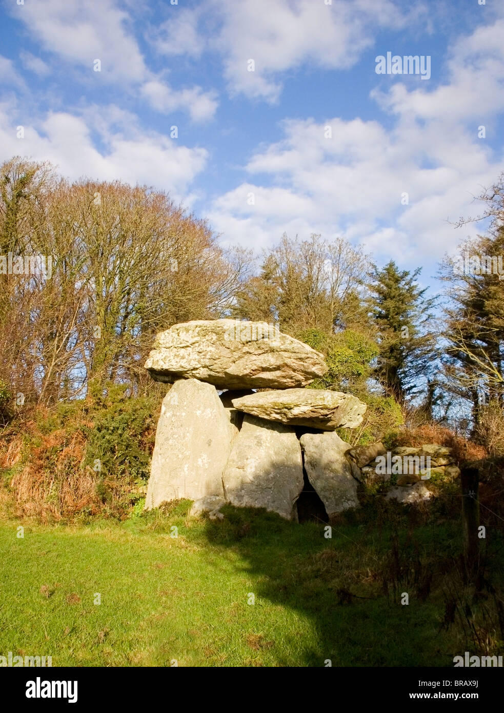 Knockeen Dolmen, Near Tramore, Co Waterford, Ireland Stock Photo - Alamy