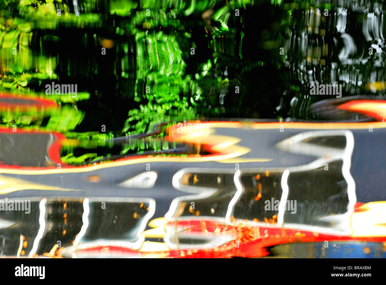 Colourful abstract patterns in water Stock Photo - Alamy