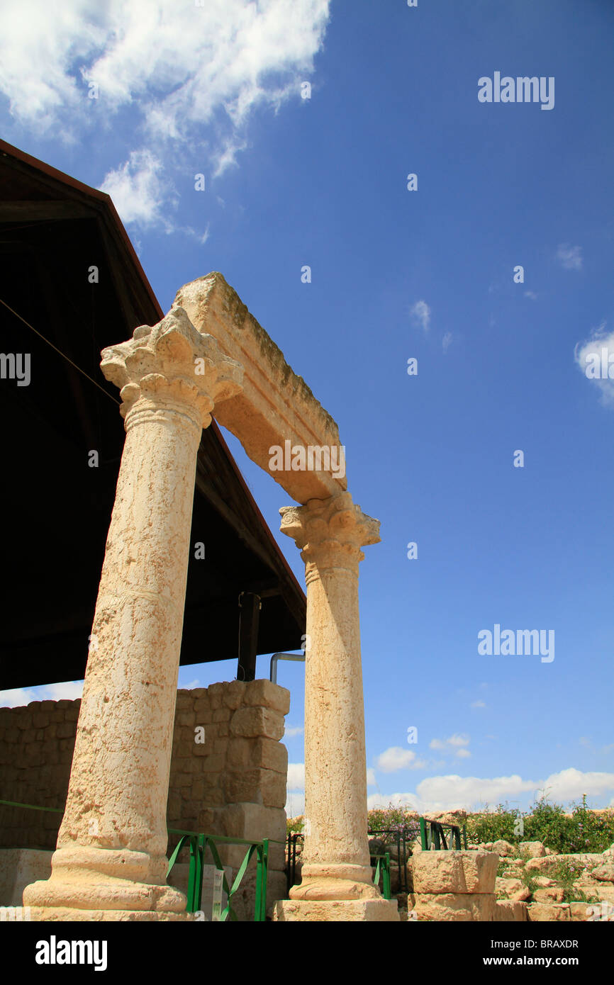 Southern Hebron Mountain, the ancient Synagogue of Susya Stock Photo ...