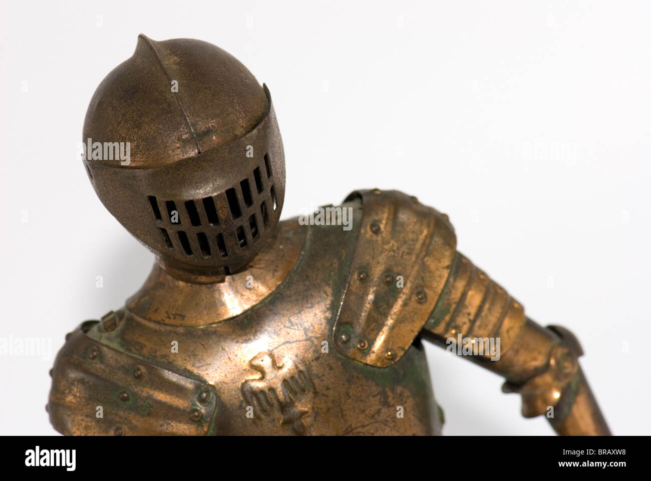 Knight on white background Stock Photo - Alamy