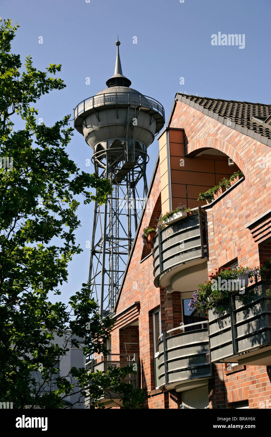 The old water tower in Meerbusch Lank-Latum, NRW, Germany Stock Photo ...