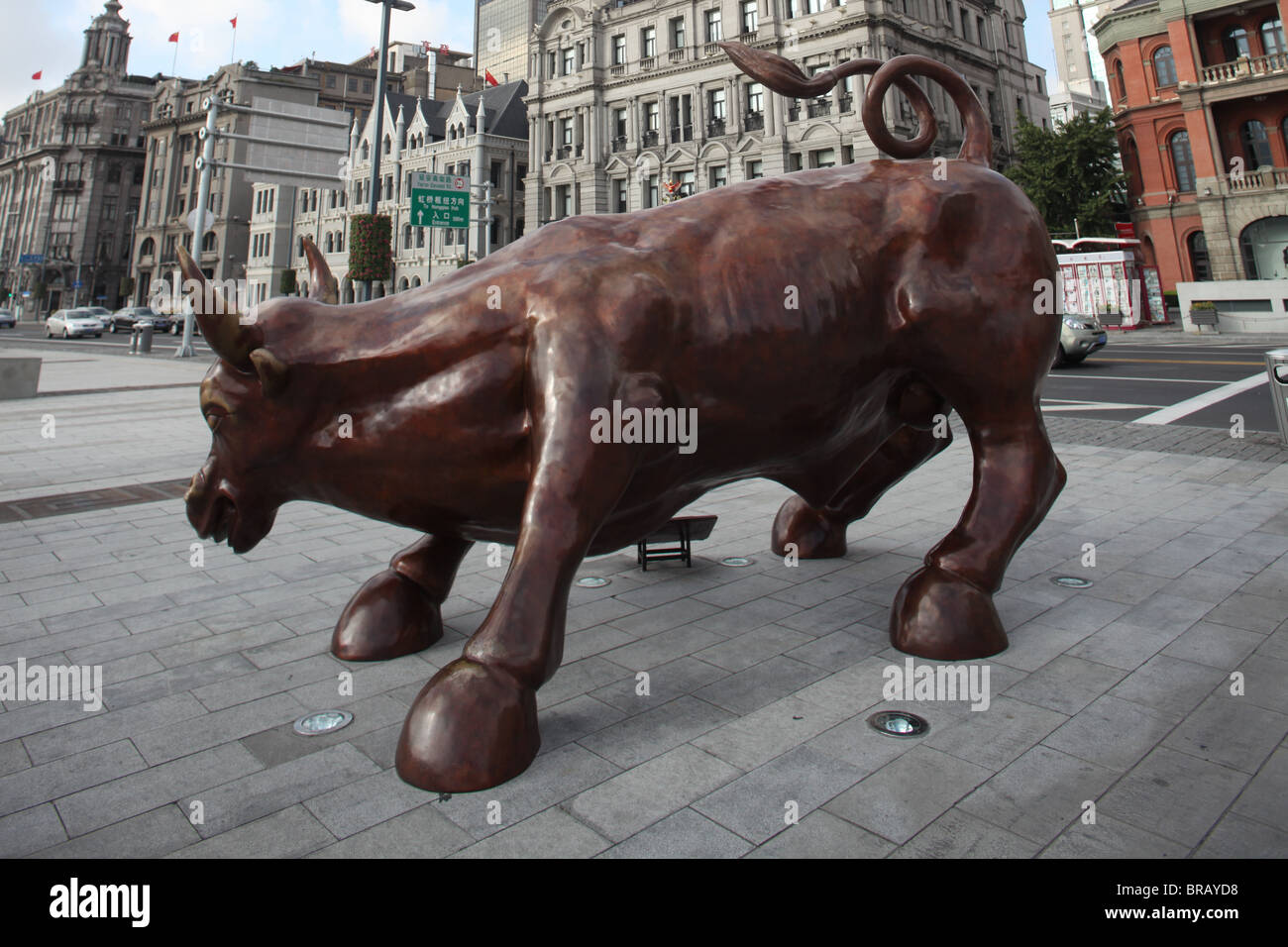 Shanghai bull bund hi-res stock photography and images - Alamy