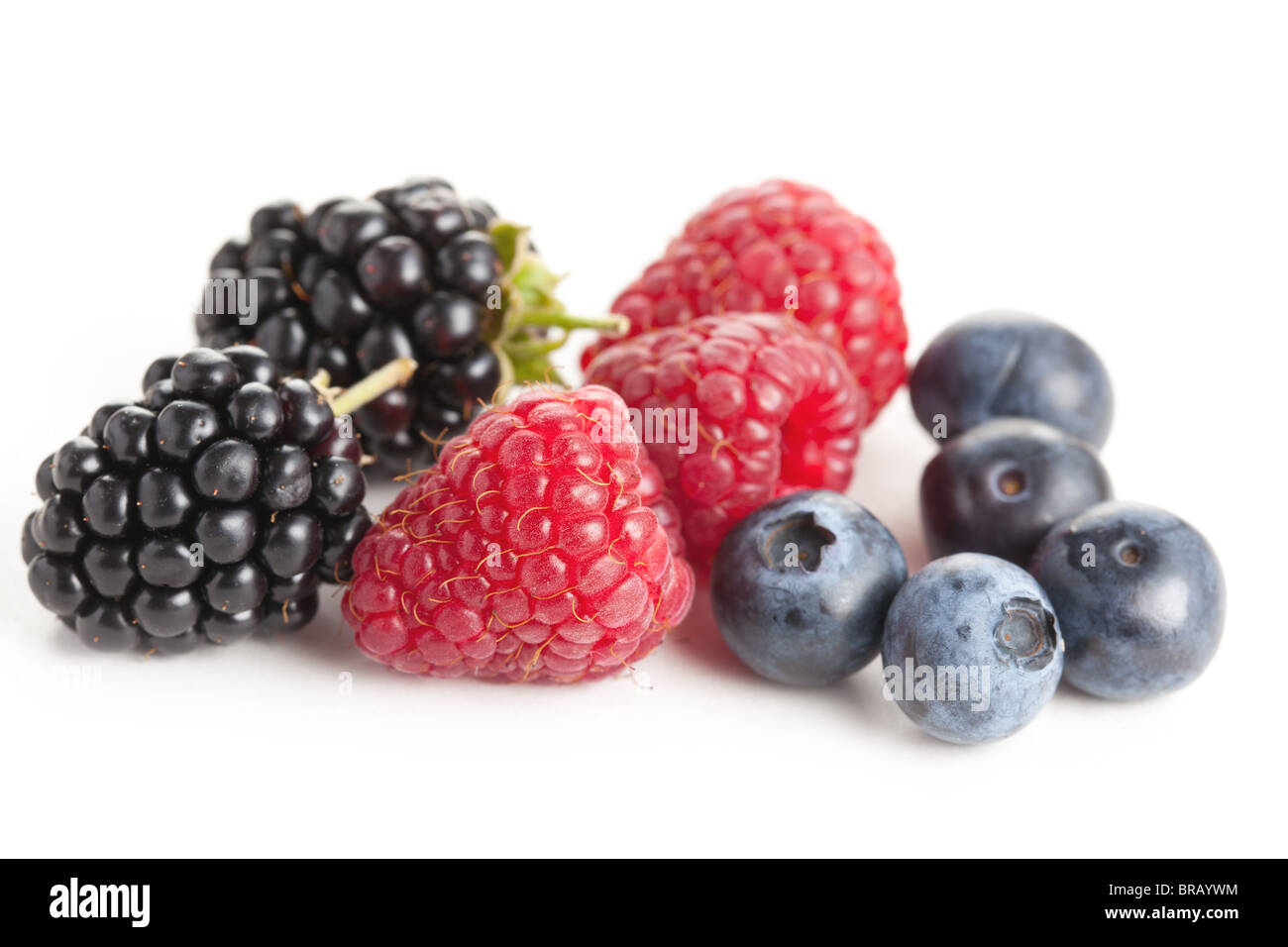 forest fruits isolated on white background Stock Photo - Alamy