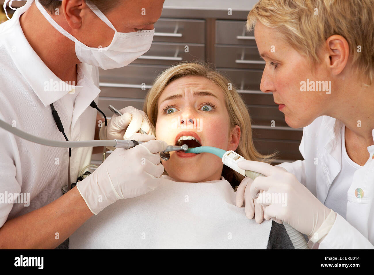 Woman dentist fear hi-res stock photography and images - Alamy