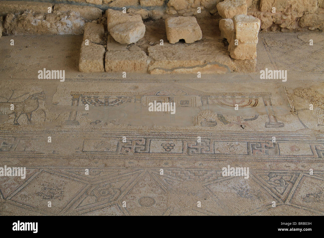 Southern Hebron Mountain, the ancient Synagogue of Susya Stock Photo ...