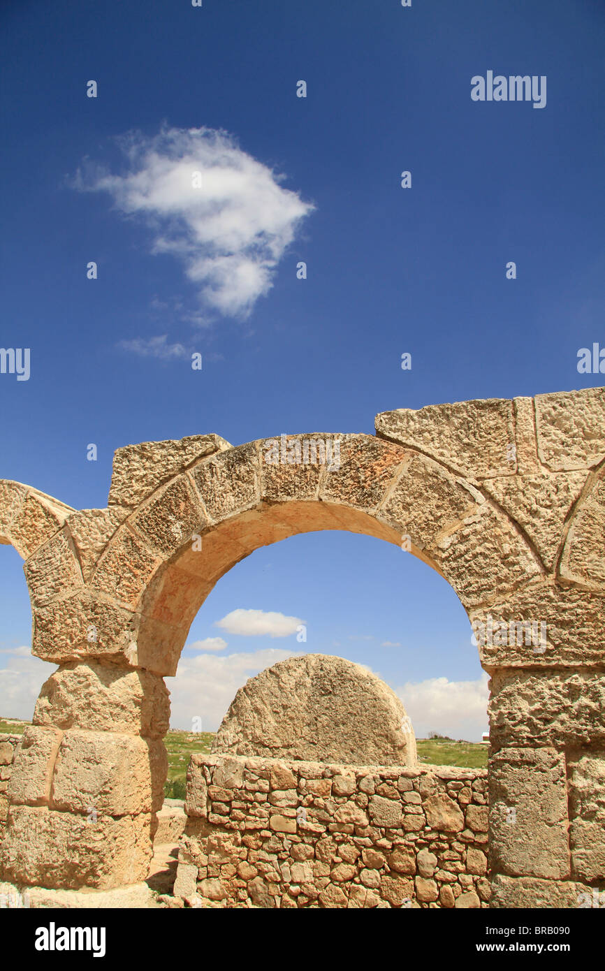 Southern Hebron Mountain, the ancient Synagogue of Susya Stock Photo ...