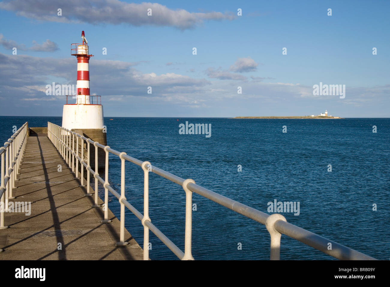 Amble pier hi-res stock photography and images - Alamy