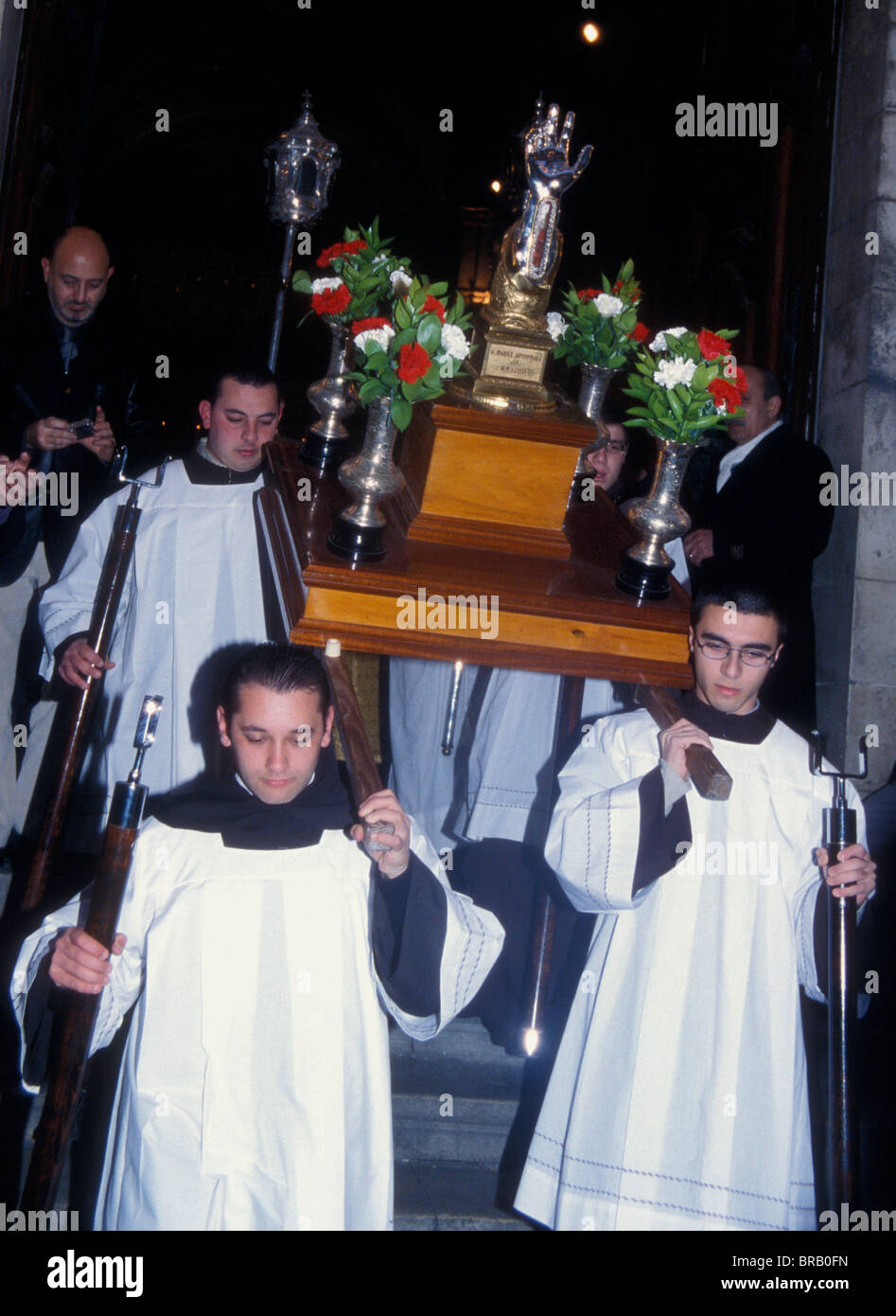 The wristbone sacred relic of the Apostle Paul is carried out of the ...