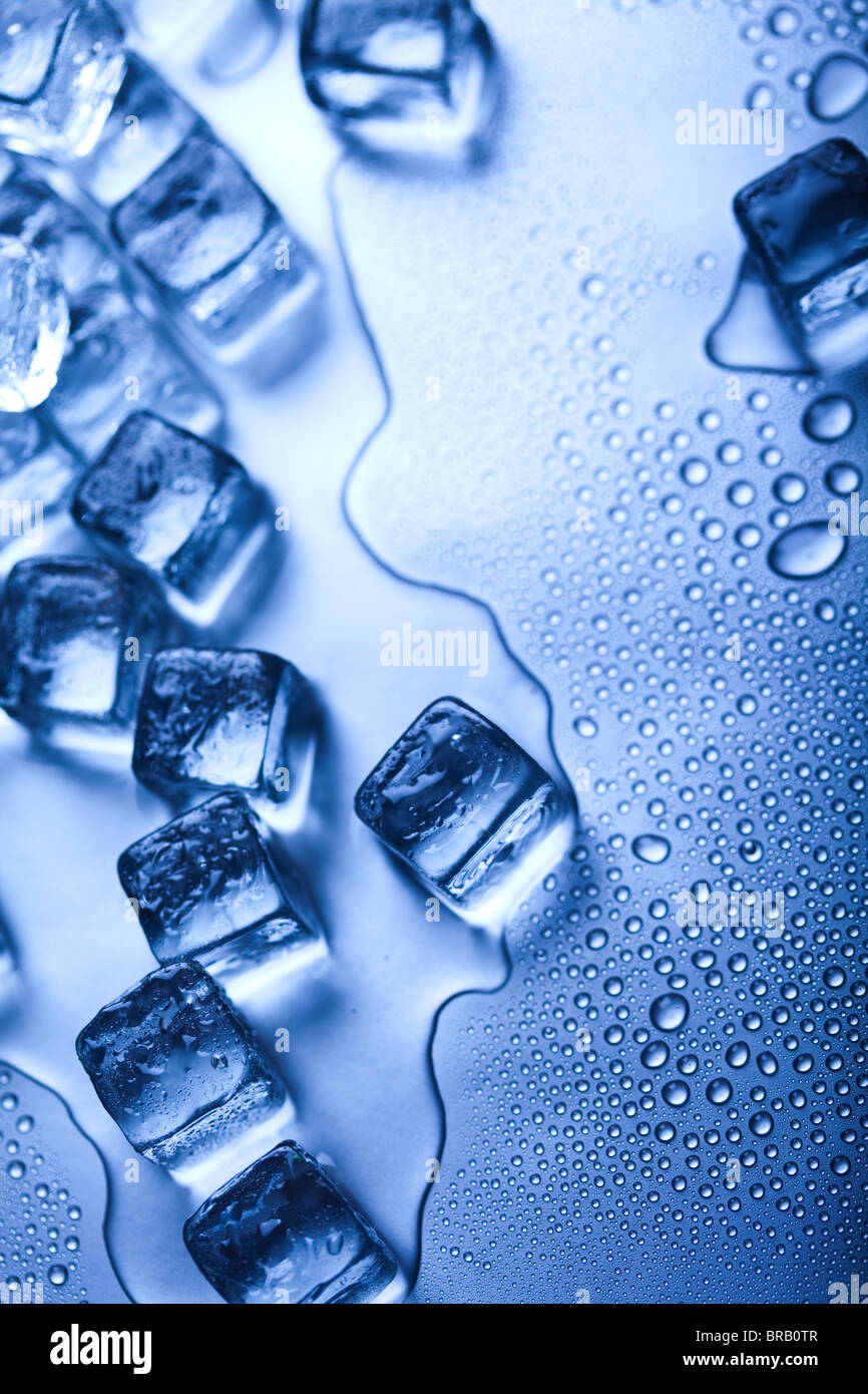 Transparent ice cubes Stock Photo - Alamy