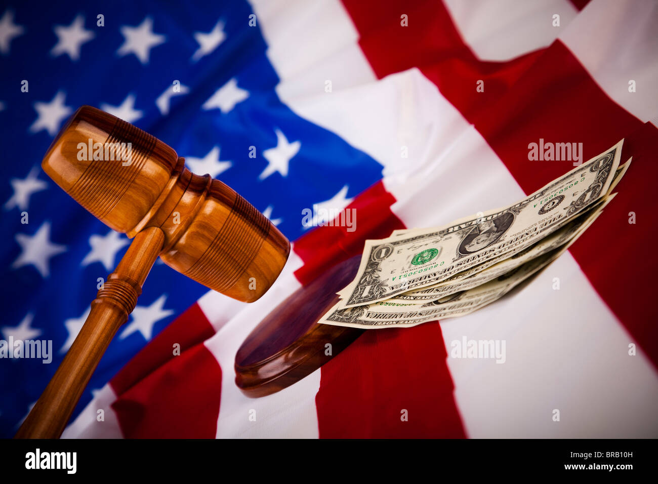 Gavel & Flag Stock Photo - Alamy
