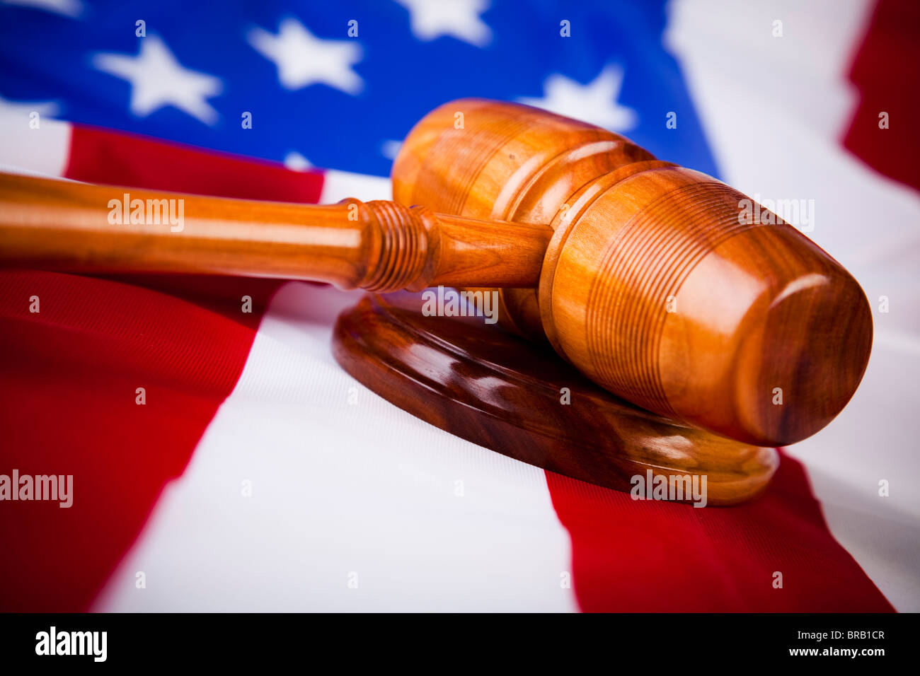 Gavel & Flag Stock Photo - Alamy