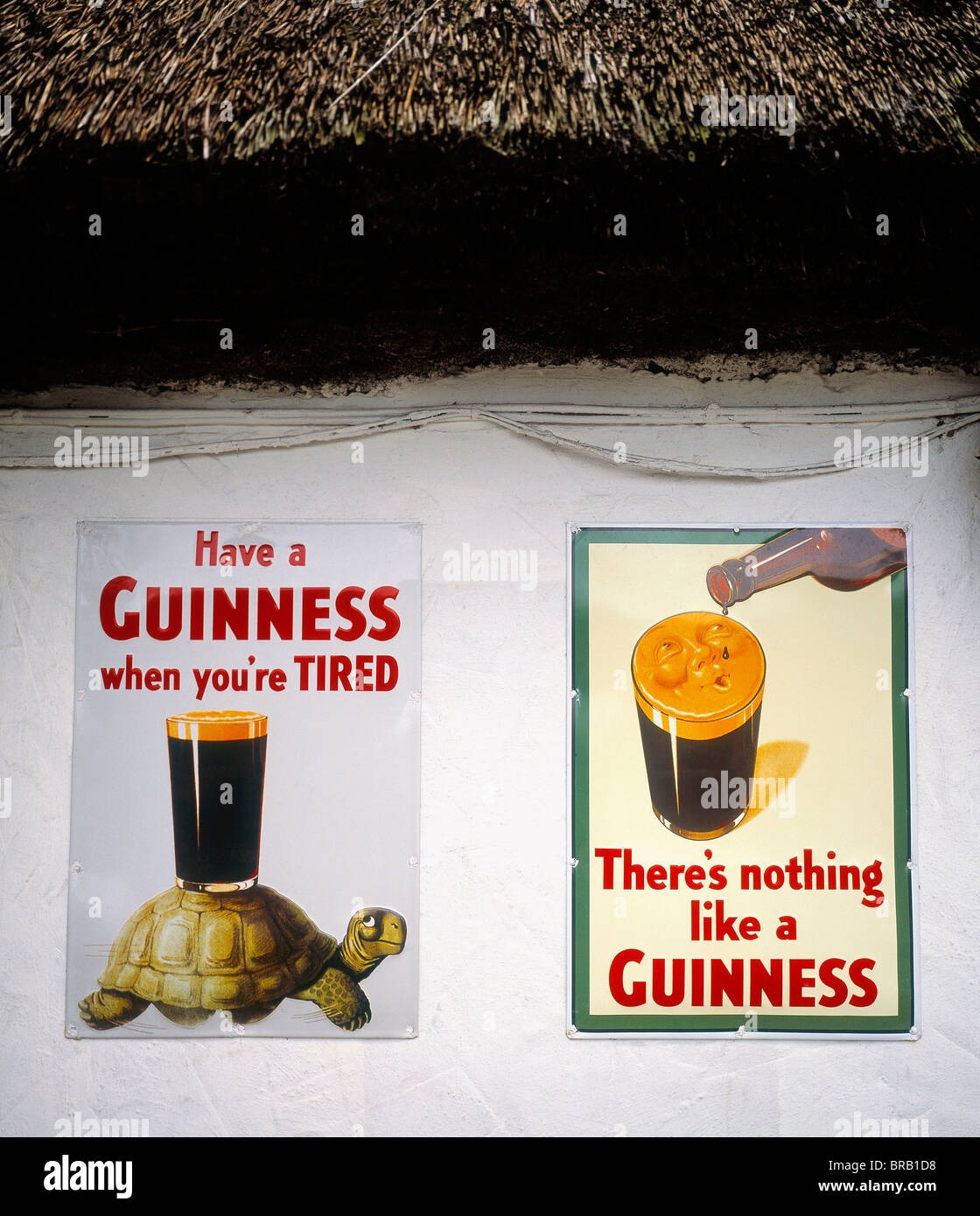 Ballysodare, Co Sligo, Ireland; Guinness Signs Stock Photo - Alamy