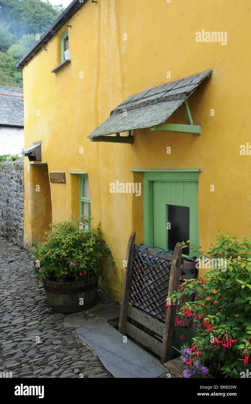 Providence House Clovelly North Devon now a museum England UK GB Stock ...