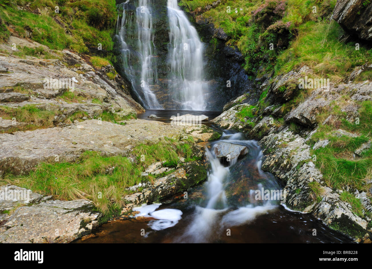 Moss Force Waterfall in the Newlands Valley in the English Lake ...