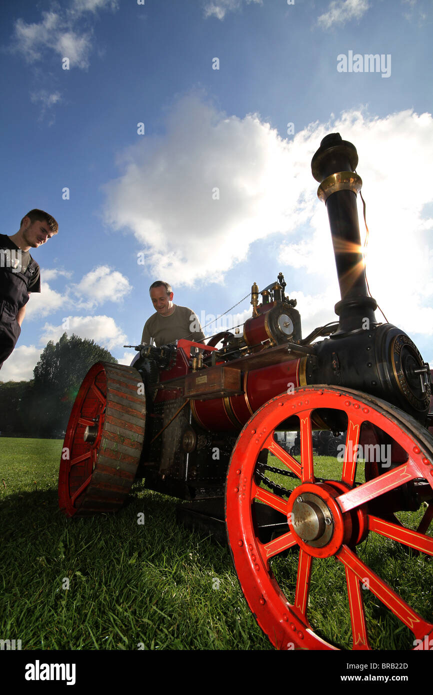 Model traction engine and steam engine construction rally Stock Photo ...