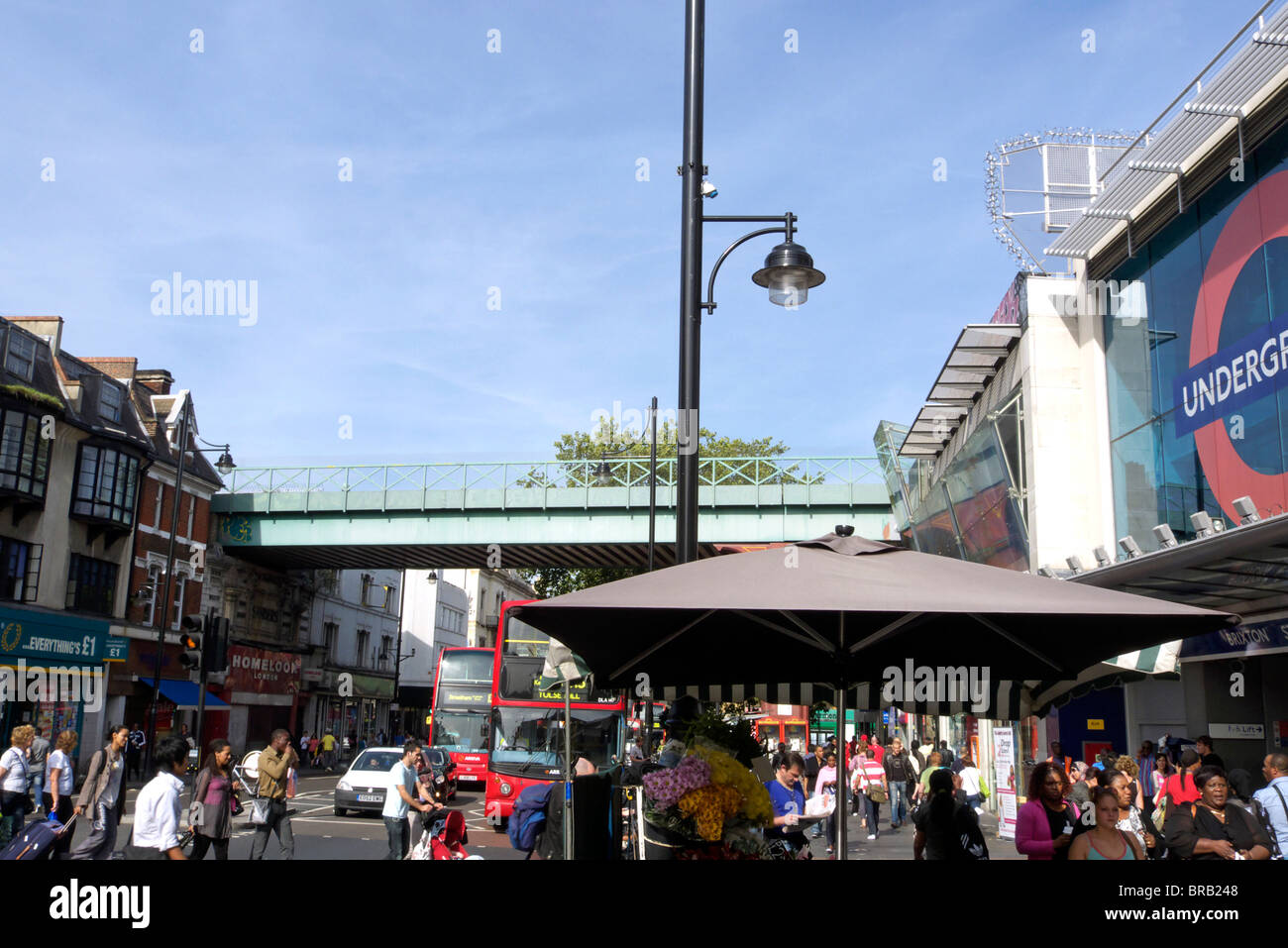 united kingdom south london brixton the london underground station of ...